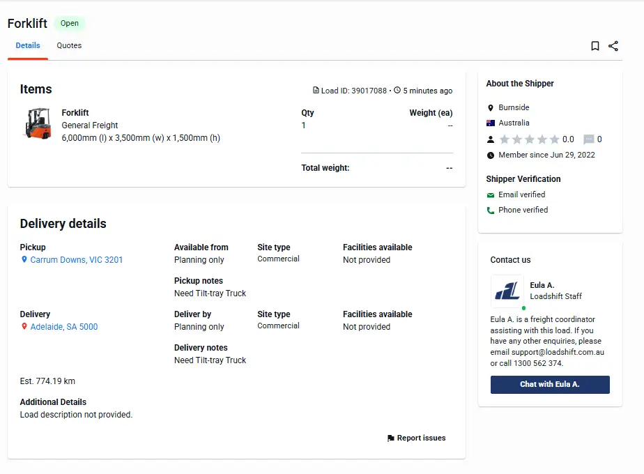 Frequently Asked Questions - Loadshift - Transport Marketplace | Loadshift